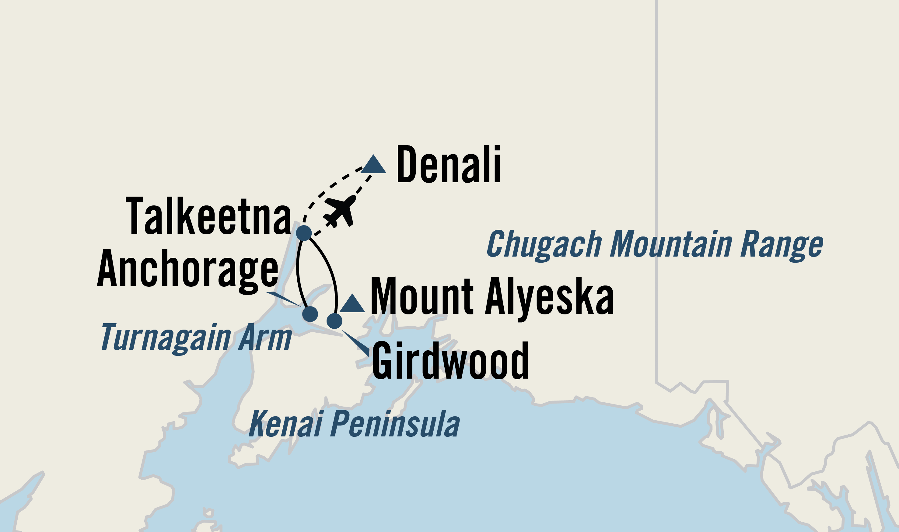 Alaskan Mountain Range Map